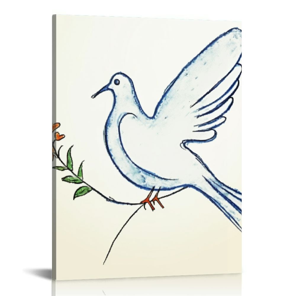 COMIO Dove of Peace Art Print Picasso Wall Art Pablo Picasso Line ...