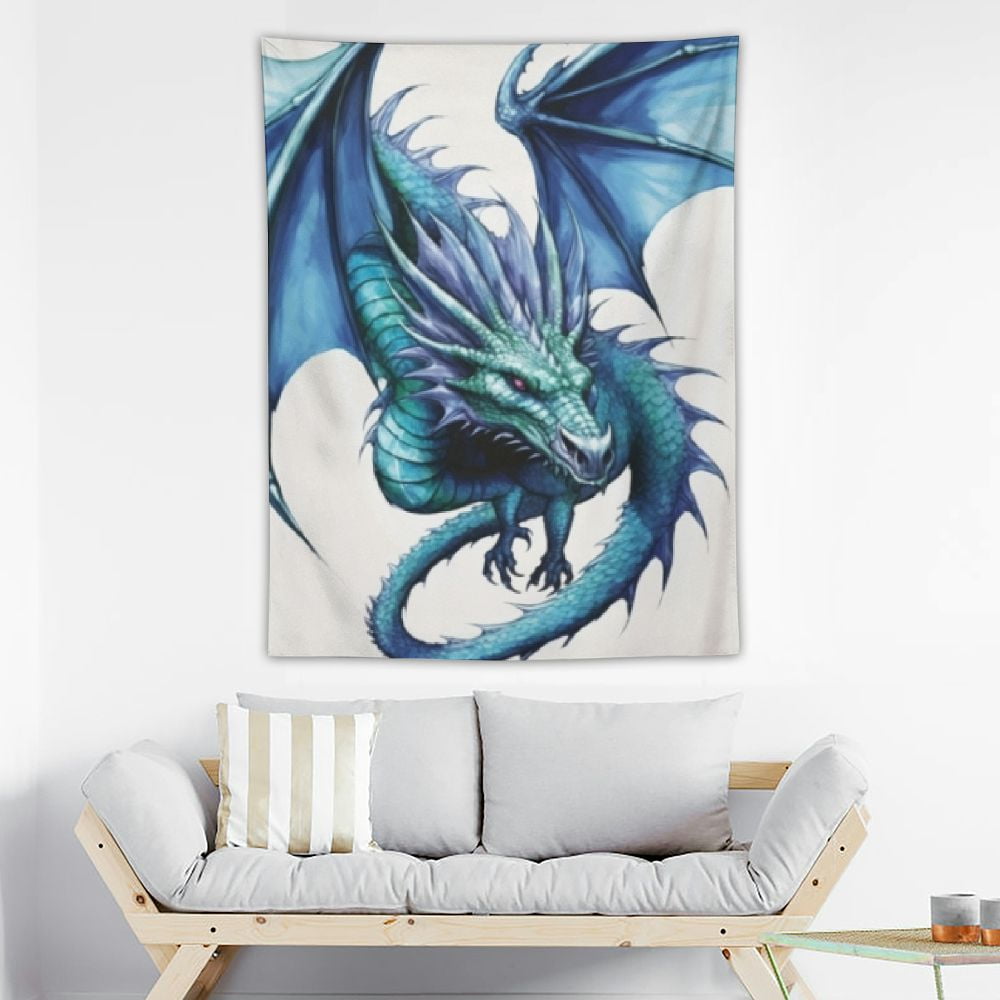 COMIO Dragon Tapestry, Epic Beast Created Vibrant Gradient Colored ...