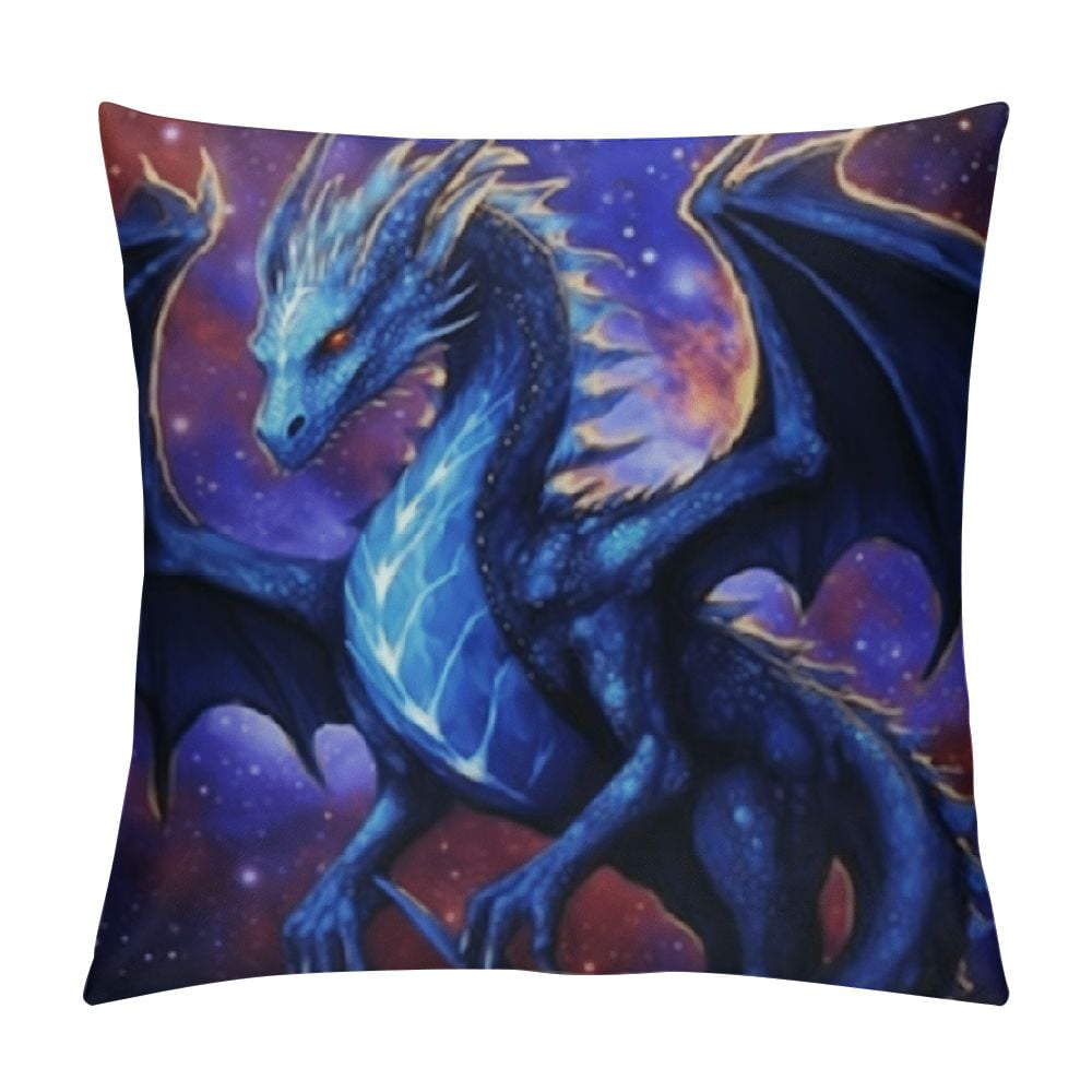 COMIO Dragon Throw Pillow Covers Decorative Couch Pillow Cover Soft ...