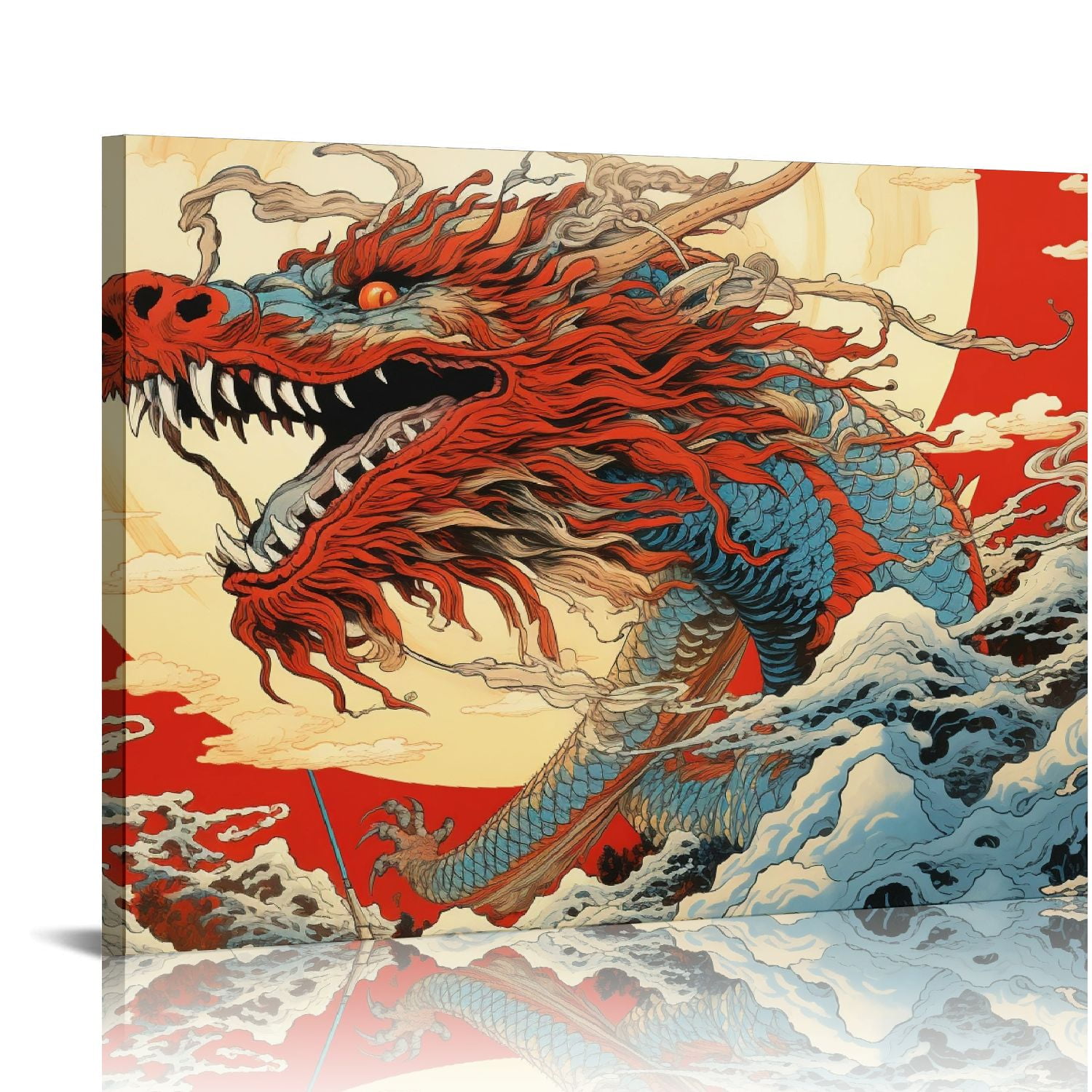 COMIO Dragon Wall Art poster, Chinese Style Dragons, Cool Wall Decor ...