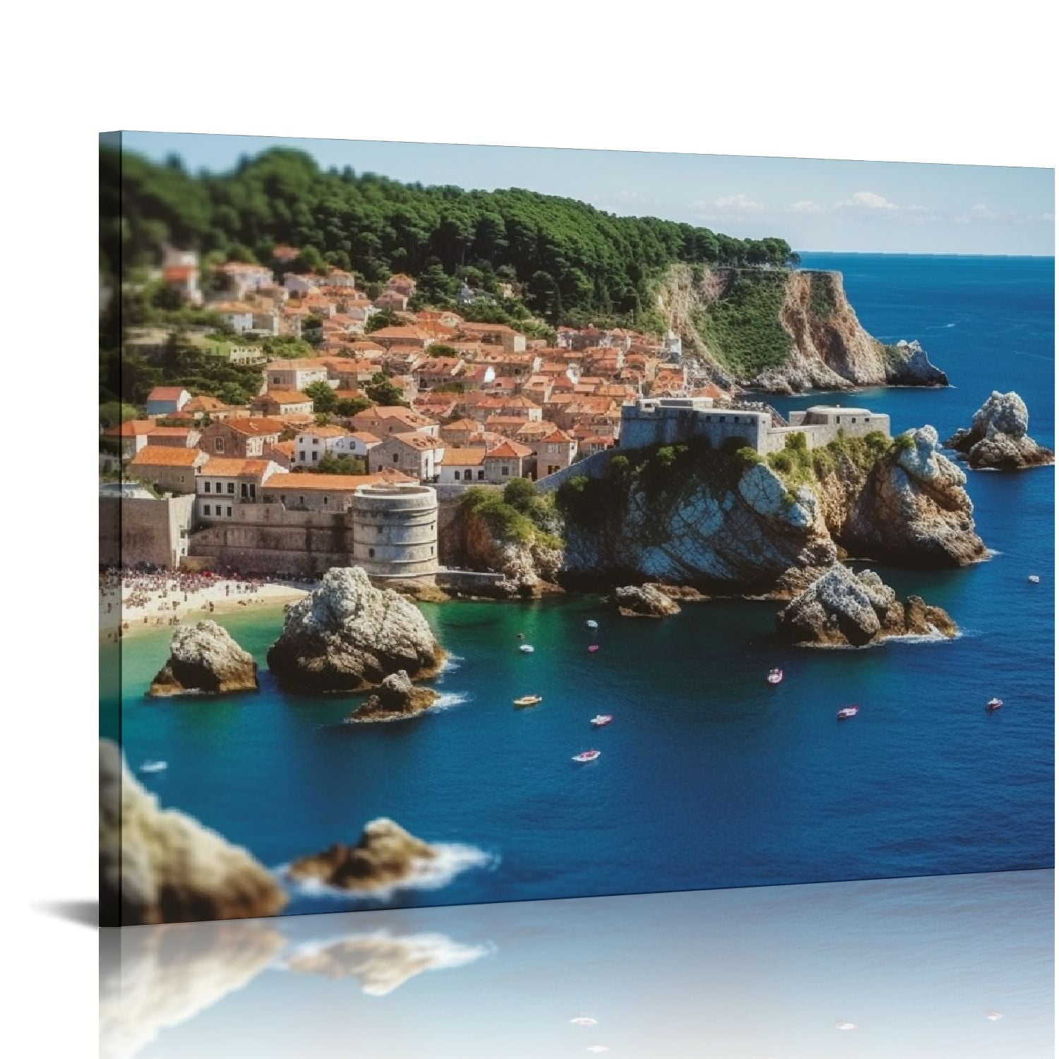 COMIO Dubrovnik Beach Croatia Poster Canvas Poster Wall Art Decor Print ...