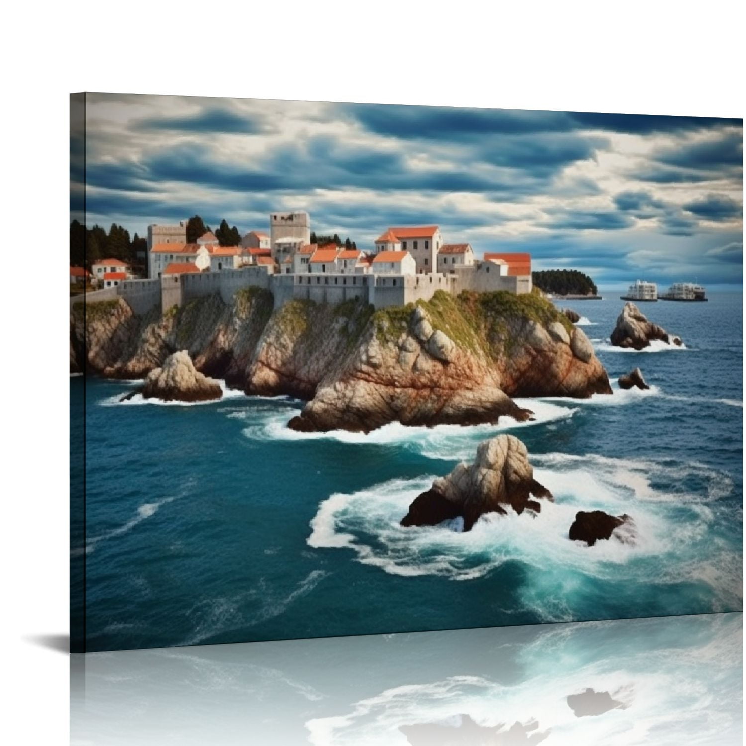 MLJA Dubrovnik Is A City on The of Croatia Poster Decorative Painting ...