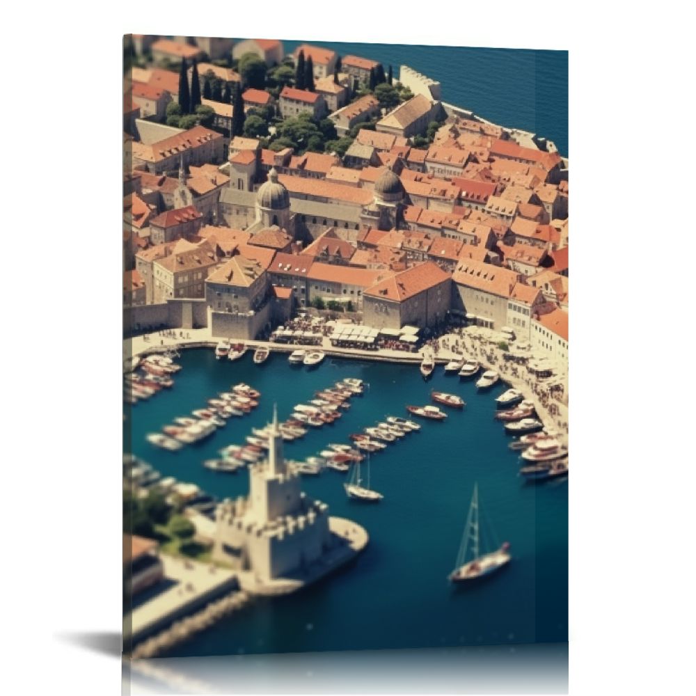 COMIO Dubrovnik Poster, Travel Art, Croatia Prints Decorative Painting ...