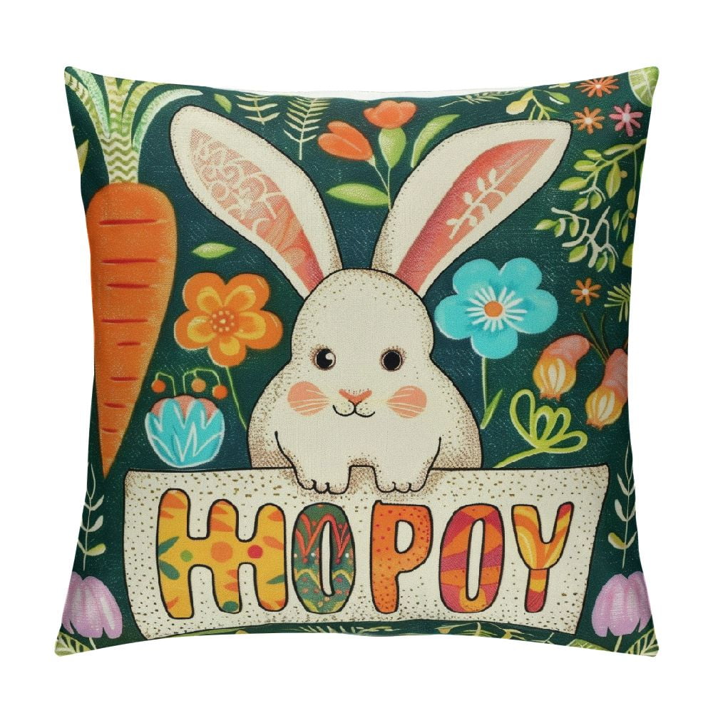 COMIO Easter Pillow Covers, Easter Decorations Throw Pillow Cases ...