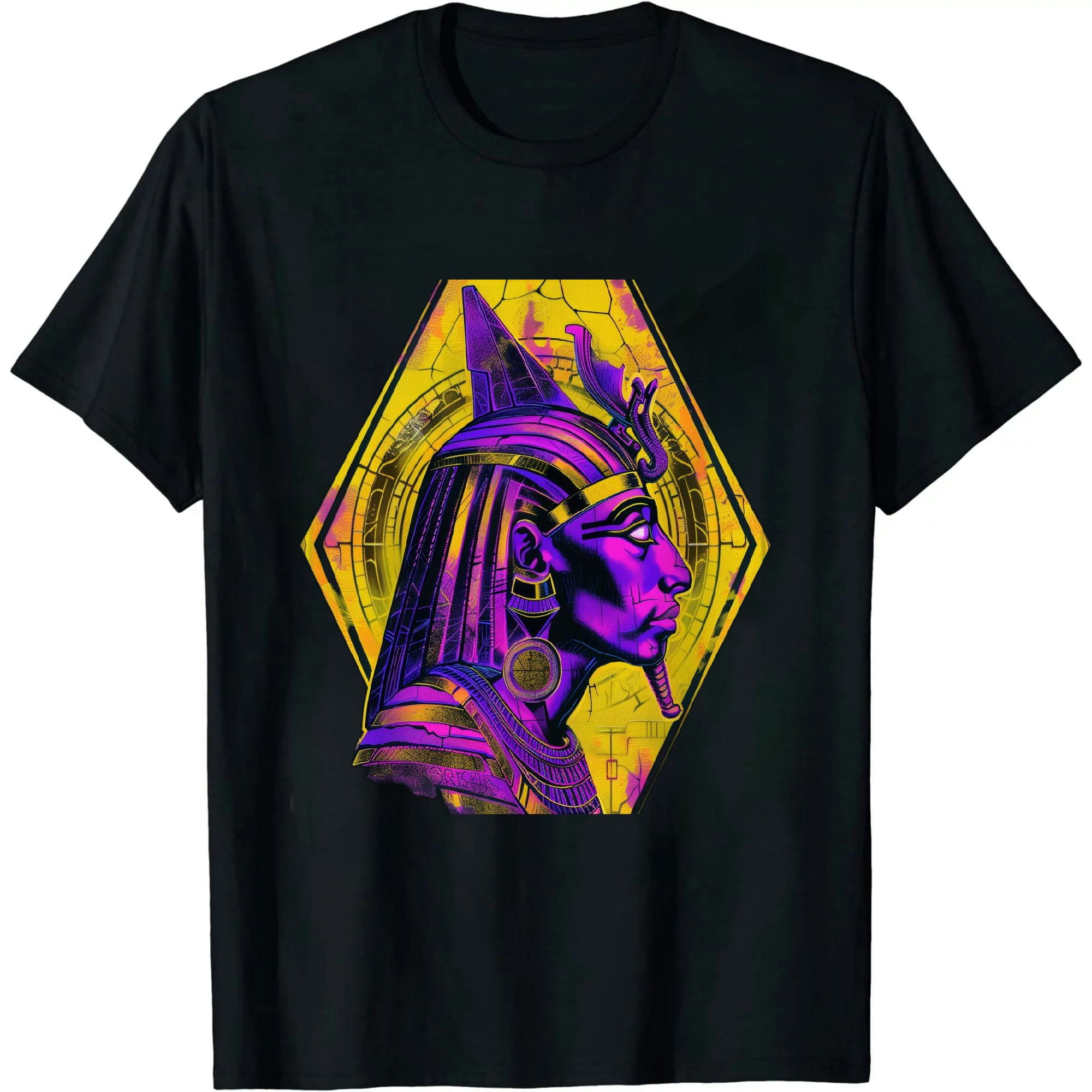 COMIO Egyptian God Anubis Shirt Egypt Pyramid Ankh Hieroglyph T-Shirt ...