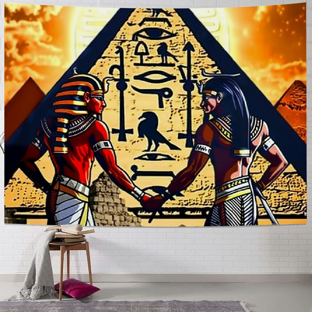 COMIO Egyptian Tapestry Egypt Mythology Anubis Horus Pharaoh's Pet ...