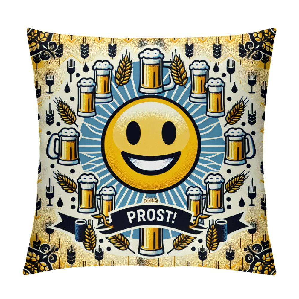 YANMS Throw Pillow Cushion Cover, Octoberfest Themed Print with ...