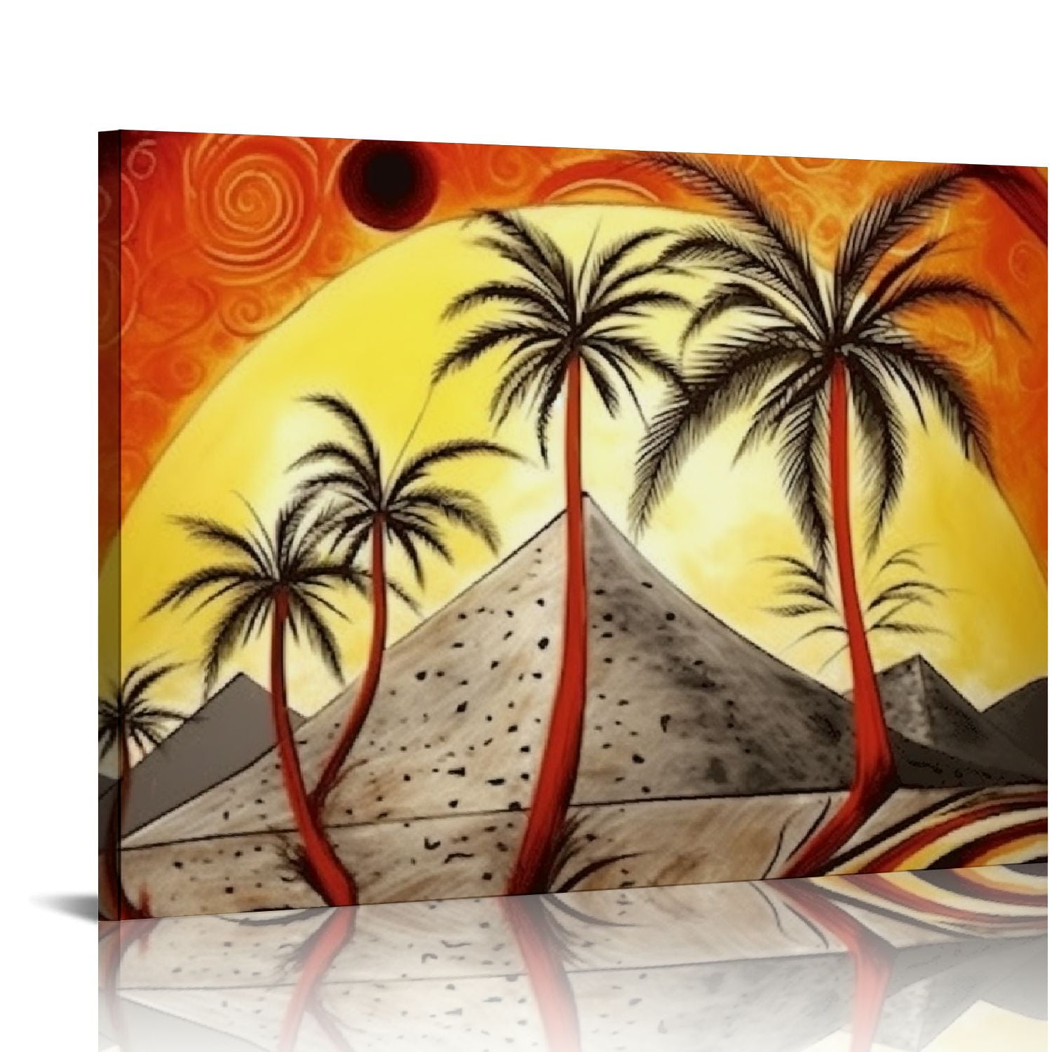 COMIO Eternal Majesty: Egyptian Pyramids Canvas Wall Art for Room Wall ...