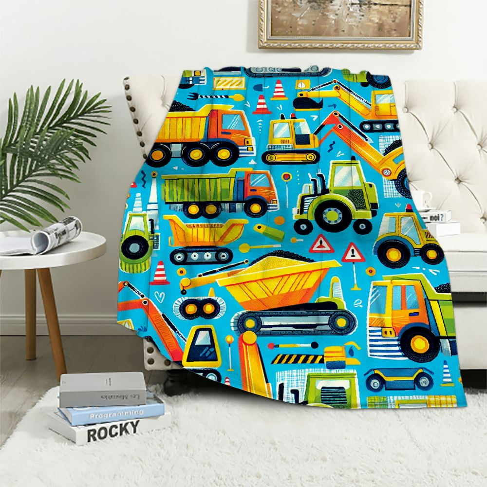 COMIO Excavator Gifts Toys - Tractor Blankets, Excavator Construction ...