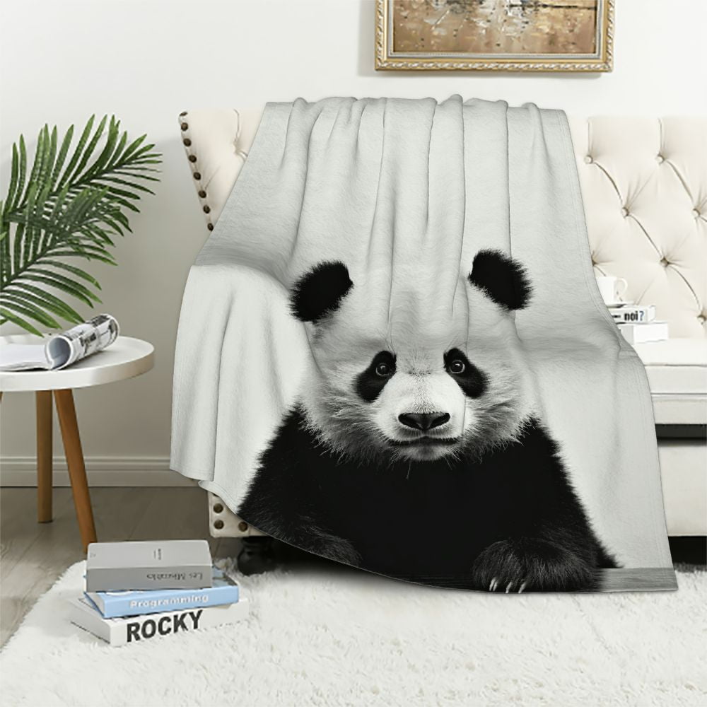 COMIO Exquisite Gifts Sylvie Panda Animal Print Black and White ...