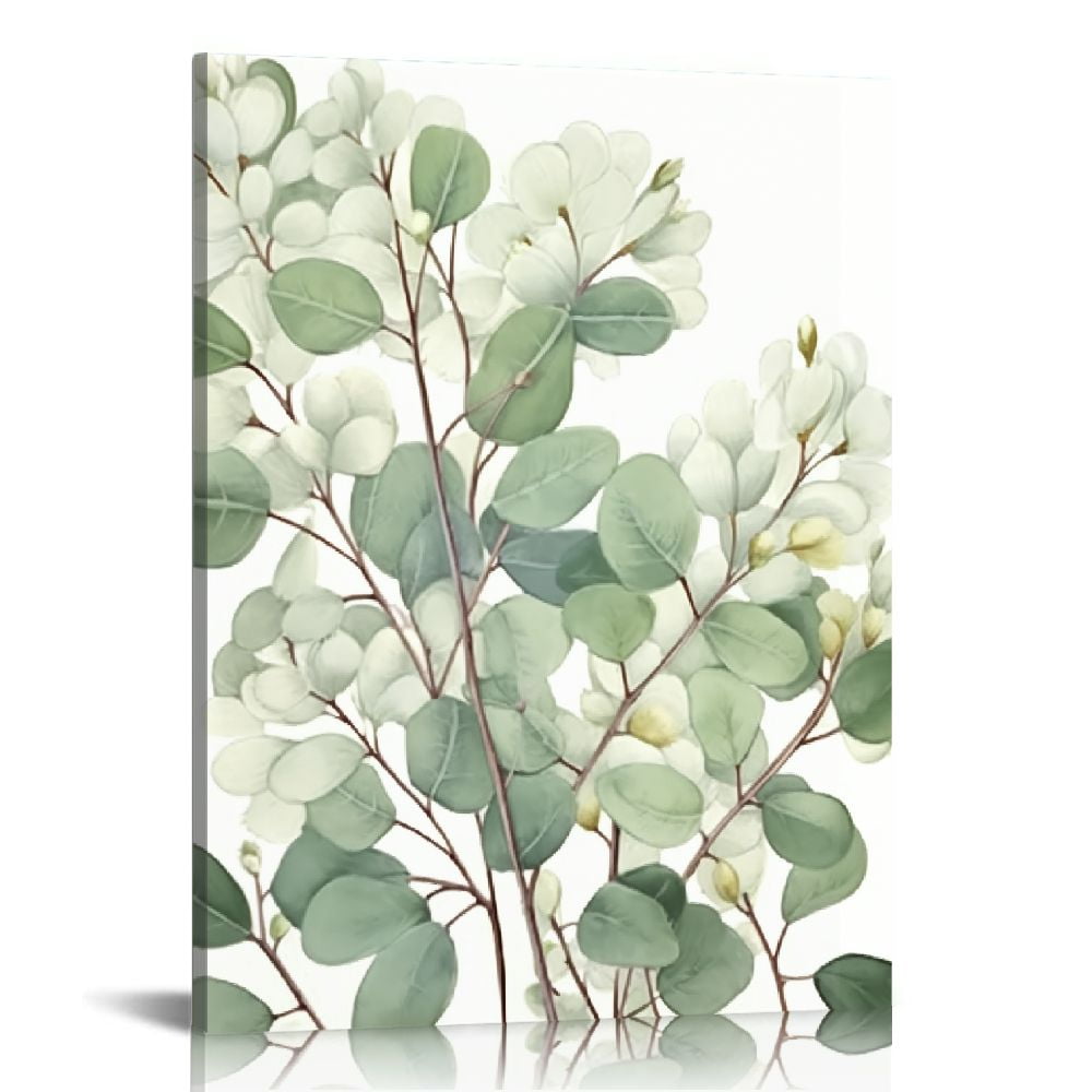 COMIO FRAMED Botanical Plant Canvas Wall Art,Boho Plant Wall Decor for ...