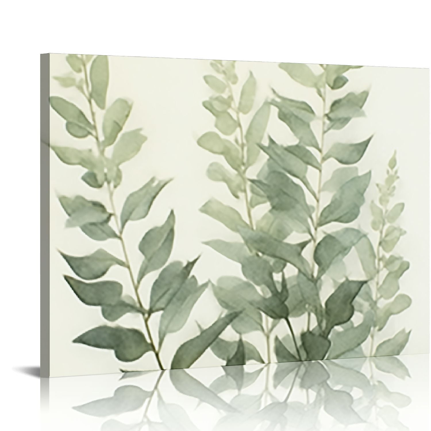 COMIO FRAMED Botanical Plant Canvas Wall Art | Boho Plant Wall Decor ...
