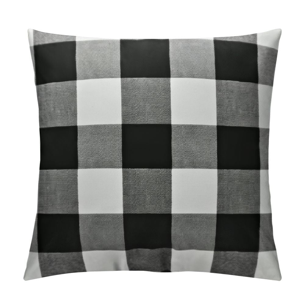 COMIO Farmhouse Buffalo Check Plaid Decorative Throw Pillow Covers ...
