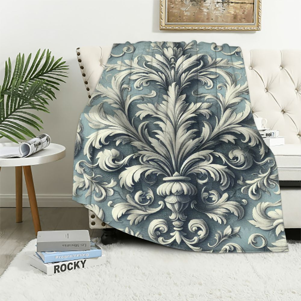 YANMS Flannel Throw Blanket for Couch, Super Soft Cozy Pattern Blanket ...