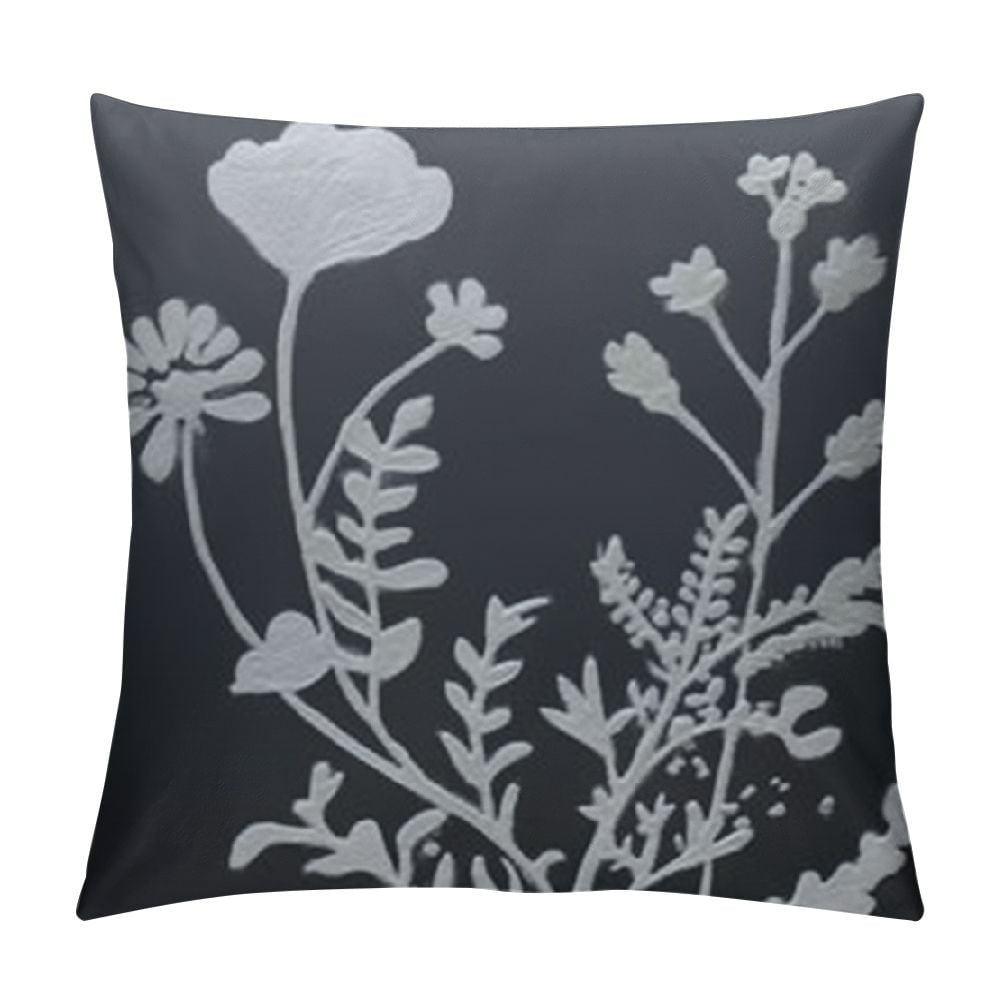 Comio Floral Body Pillow Cover Wild Flower Plant Vintage Florals Herbs