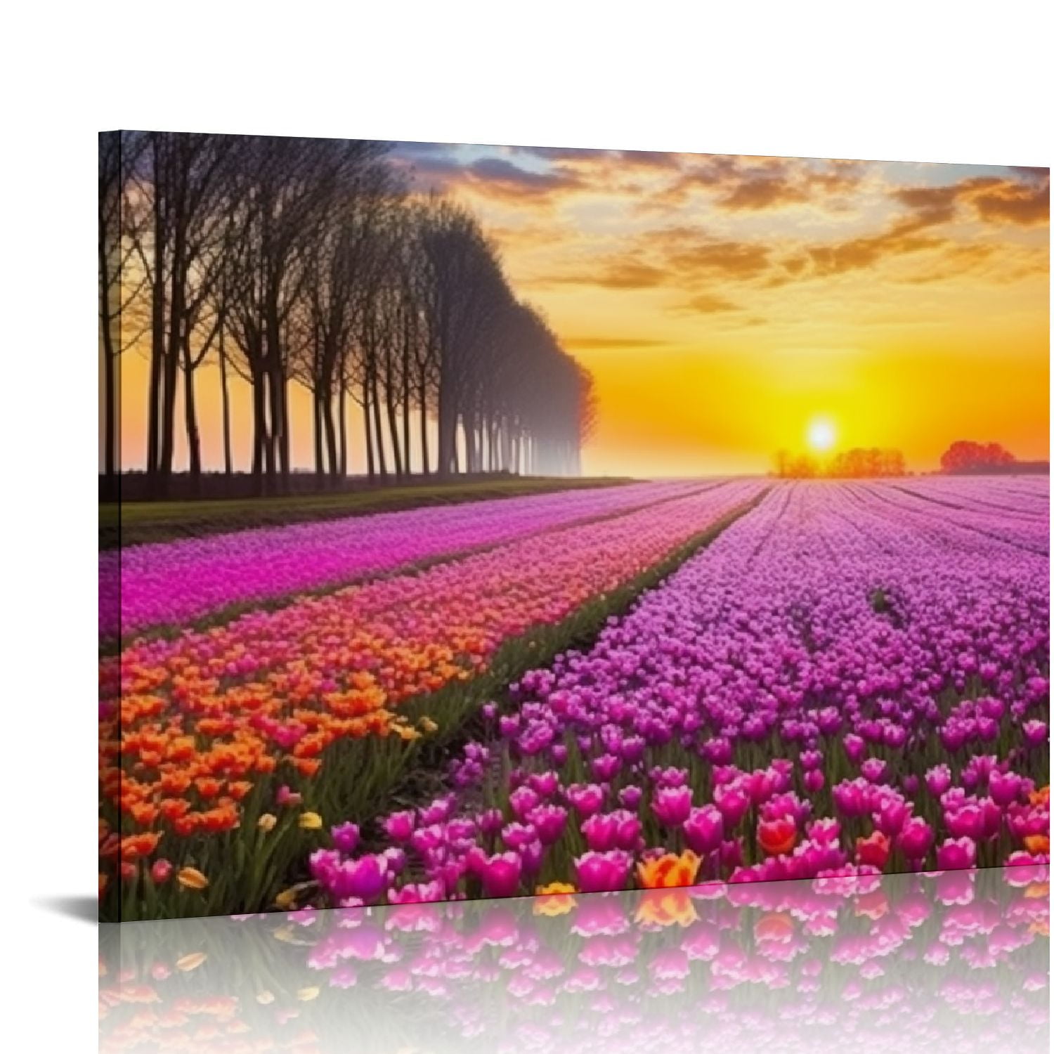 YANMS Flower Canvas PrintsCanvas Wall Art for Living Room-Colorful ...