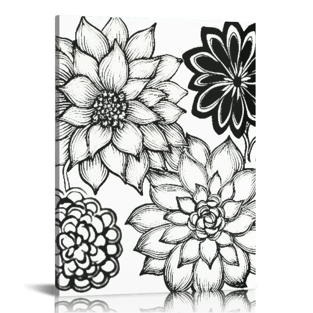 COMIO Flowers Wall Decoration, Metal Rustic Wall Art Decoration ...