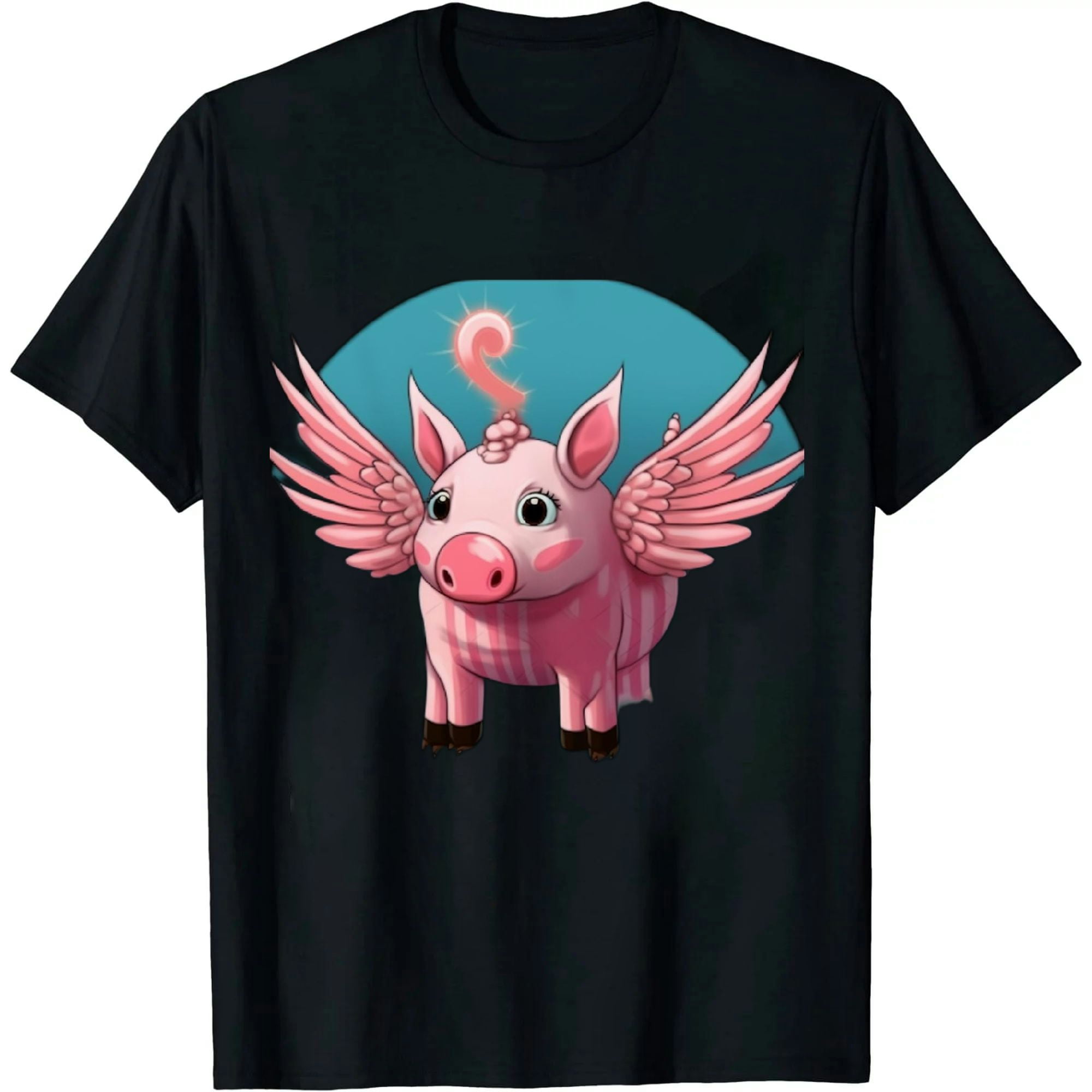 COMIO Flying Pig With Wings Pig Breeders T-Shirt - Walmart.com