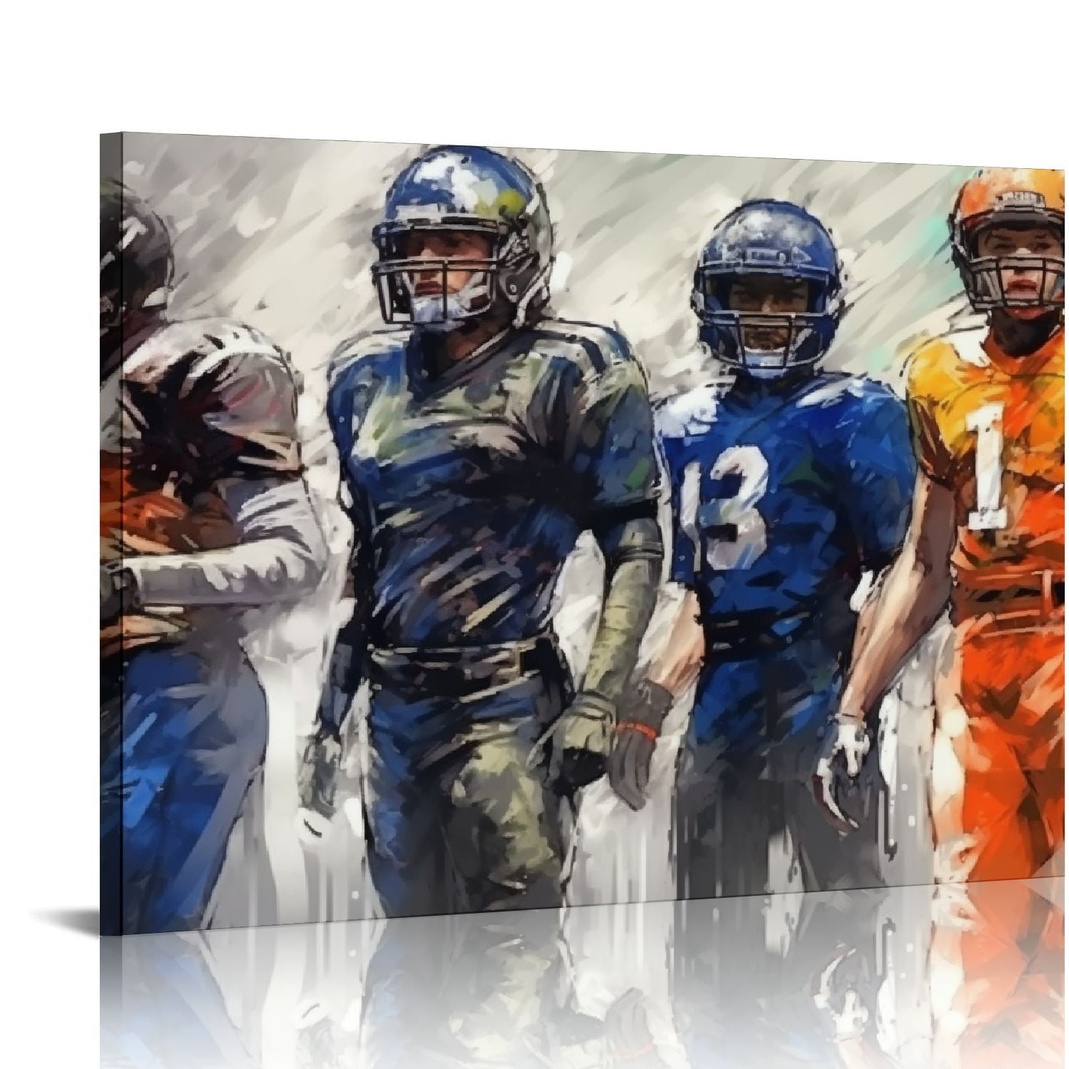 COMIO Football Team Sport Canvas Art - Walmart.com