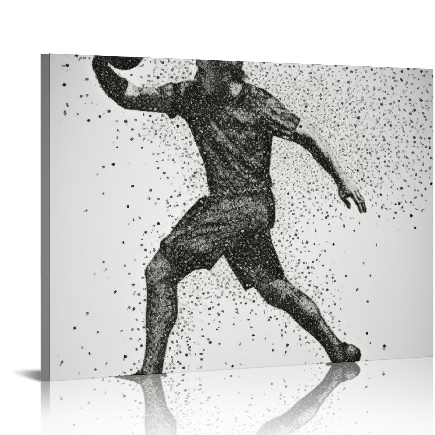 COMIO Football Wall Decor, Football Canvas Wall Art Prints, Framed ...