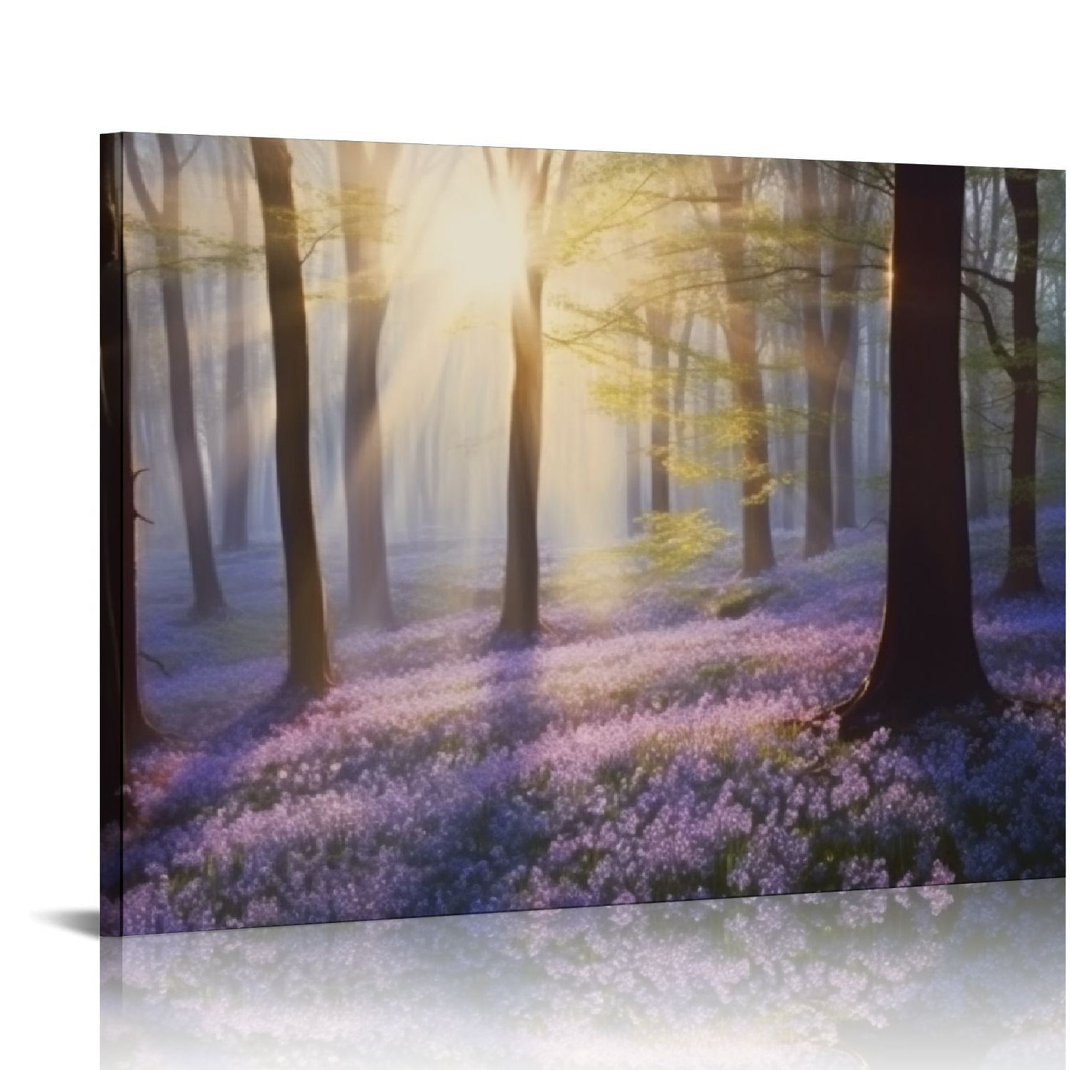 COMIO Forest Canvas Wall Art for Bedroom Living Room Sunshine Trees ...