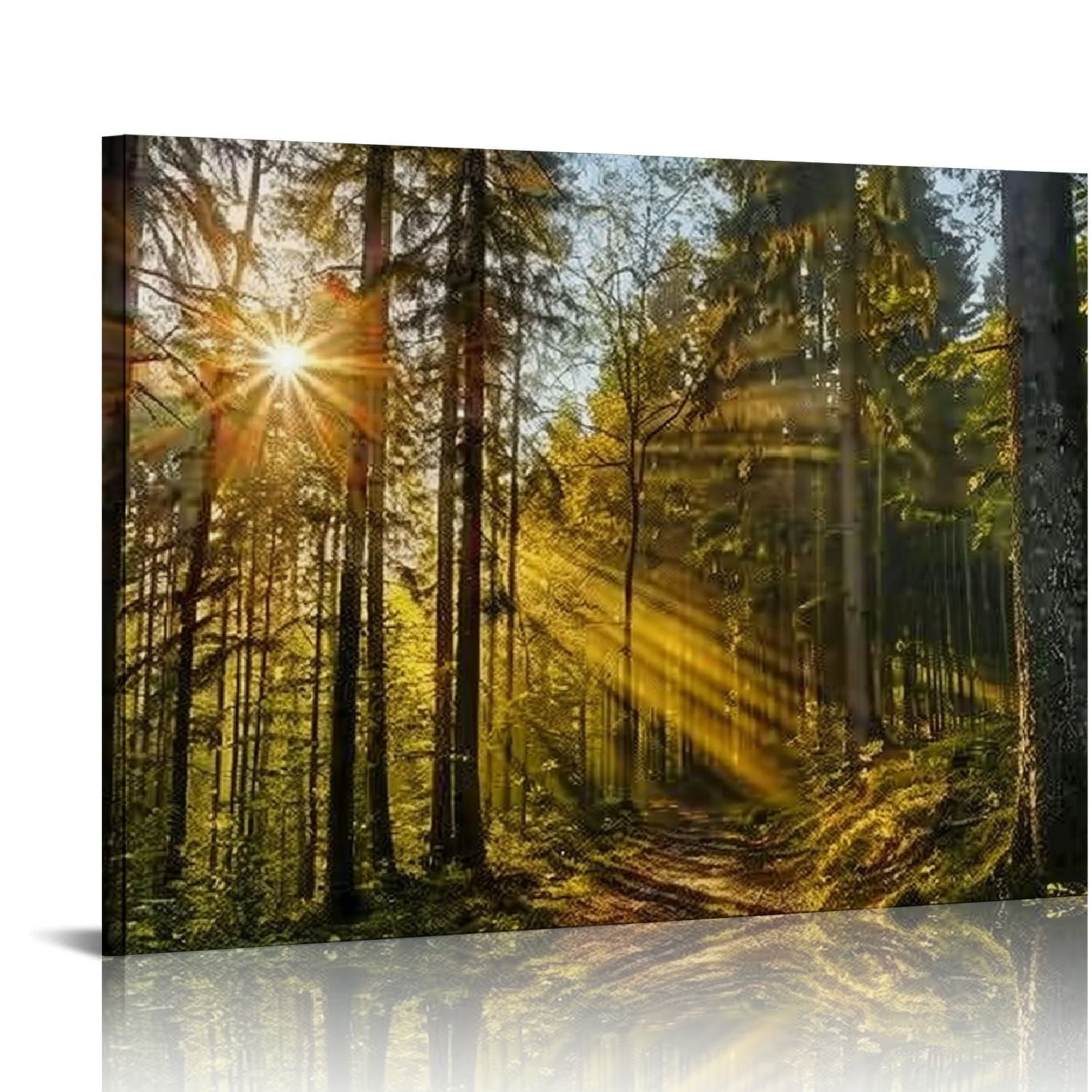 COMIO Forest Wall Art for Living Room Wall Decor Nature Mountain ...