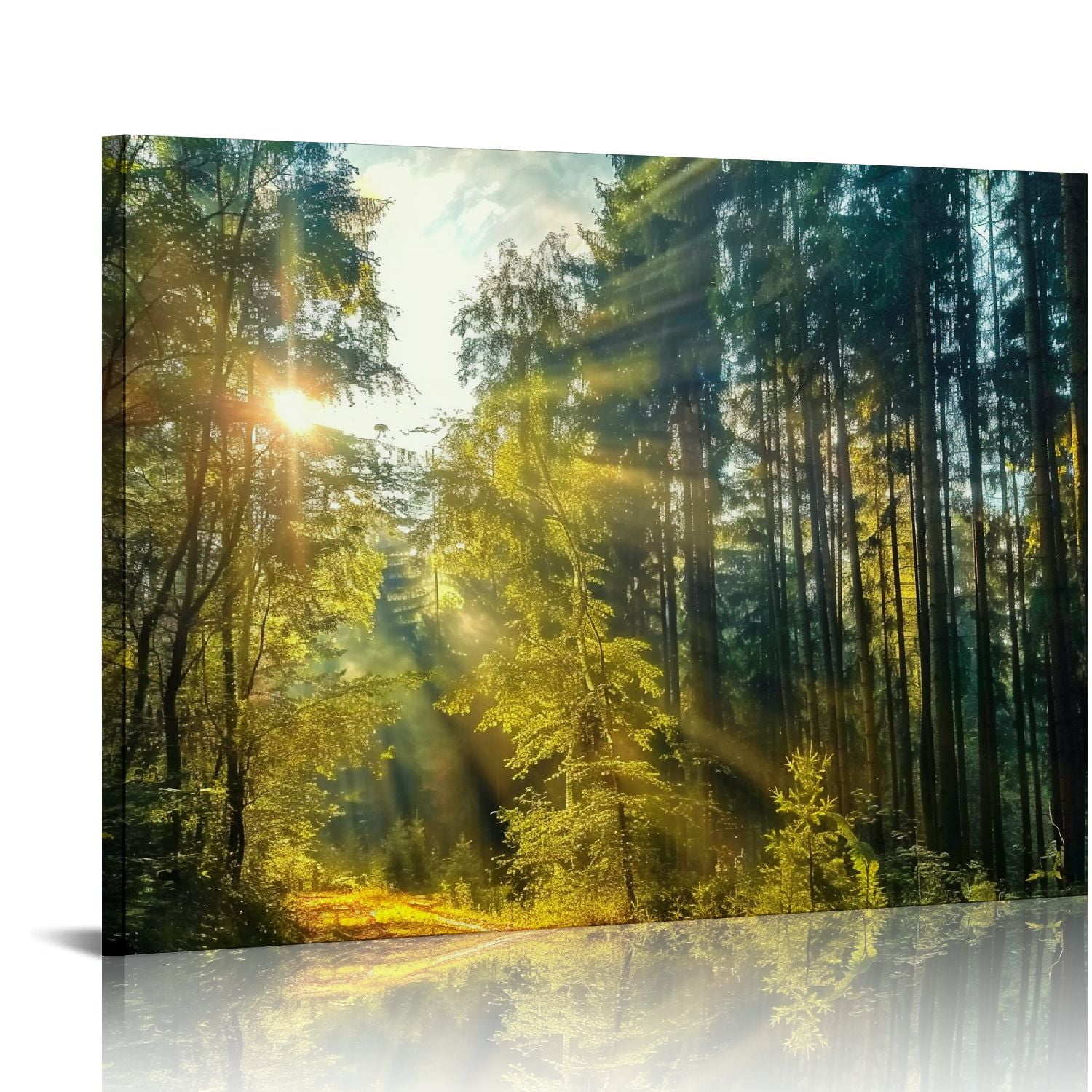 COMIO Forest Wall Art for Living Room Wall Decor Nature Mountain ...