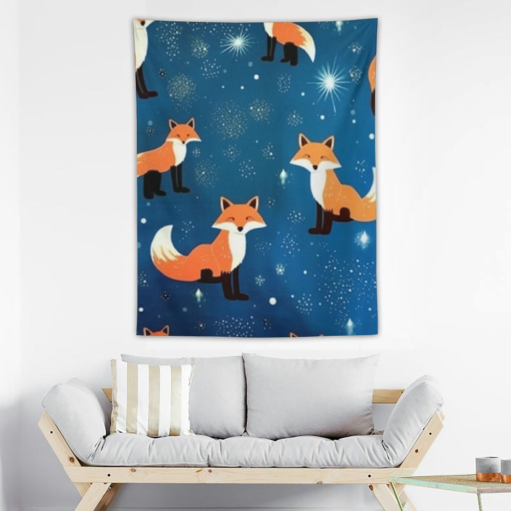 COMIO Fox Tapestry Wall Hanging Aesthetic Art Home Tapestry Galaxy ...