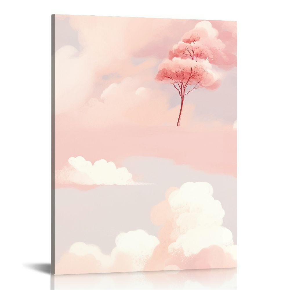 MLJA Framed Autumn Tree Landscape Wall Art, Floral/Botanical Wall Decor ...