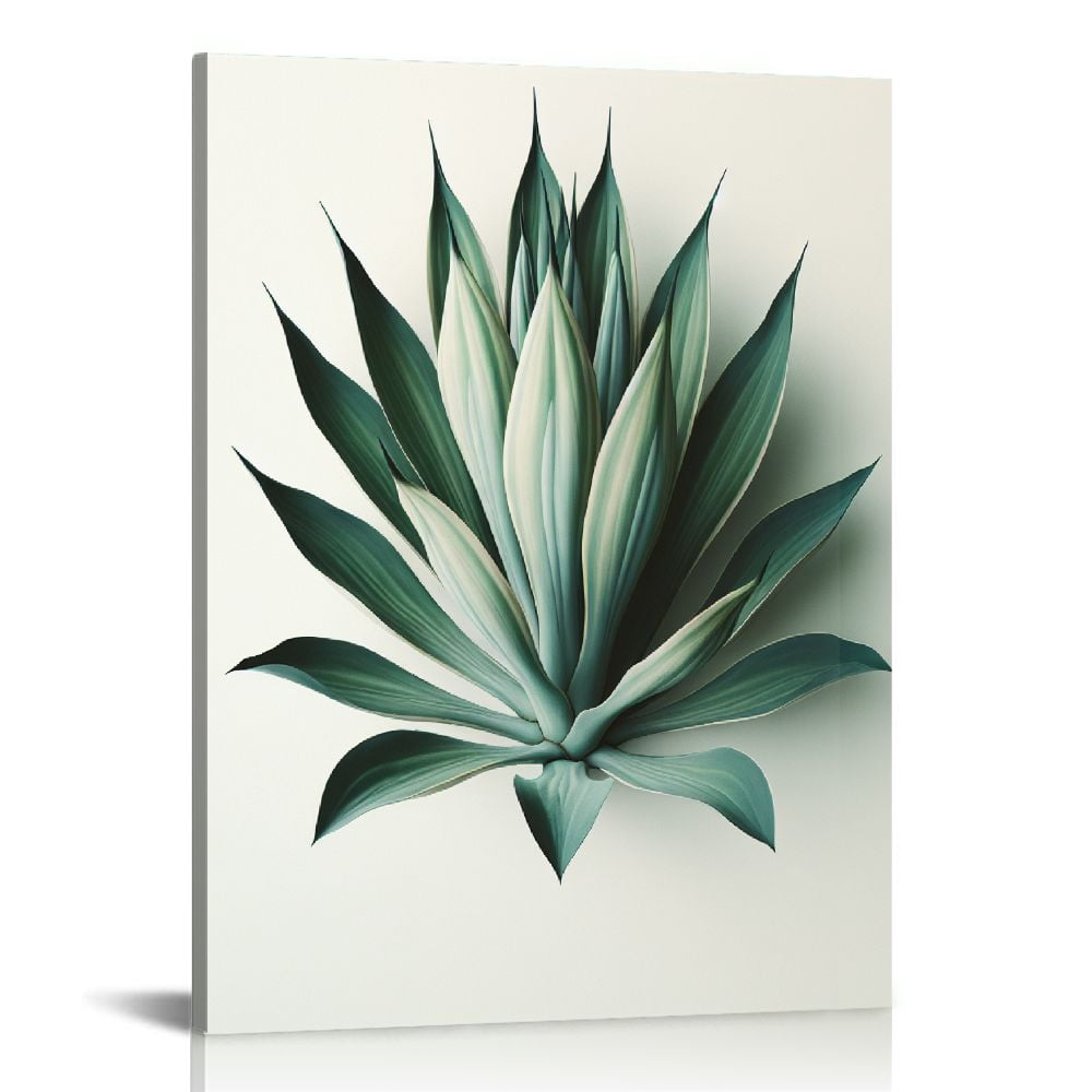 COMIO Framed Bathroom Wall Art for Botanical Wall Decor Green Plant ...