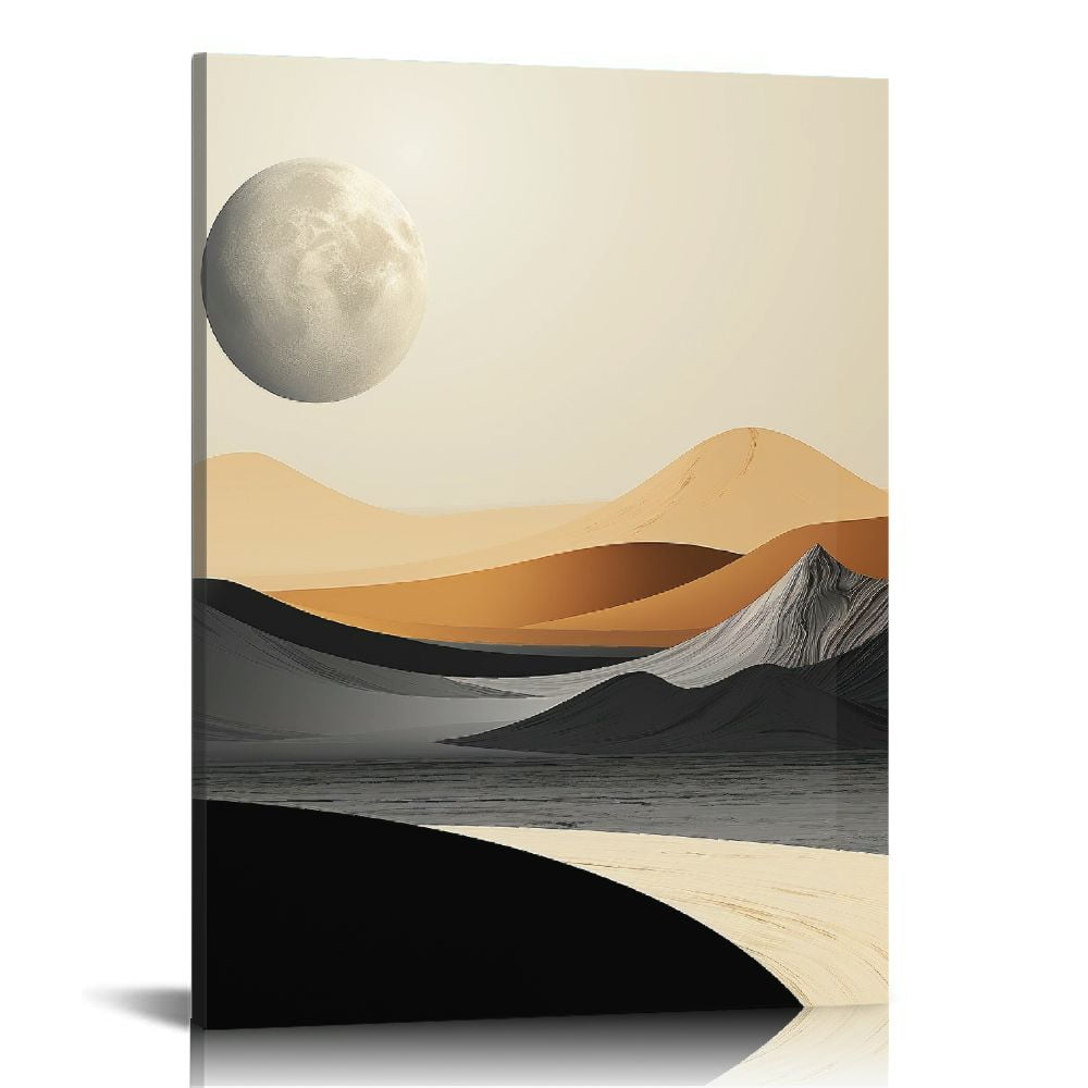 COMIO Framed Boho Posters Mid Century Wall Art Neutral Wall Decor Boho ...