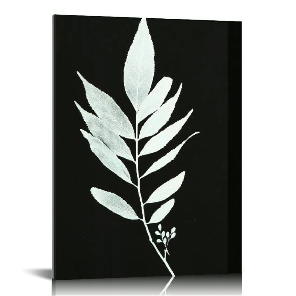 COMIO Framed Botanical Wall Art Set, Frame Wall Decor with Vintage Leaf ...