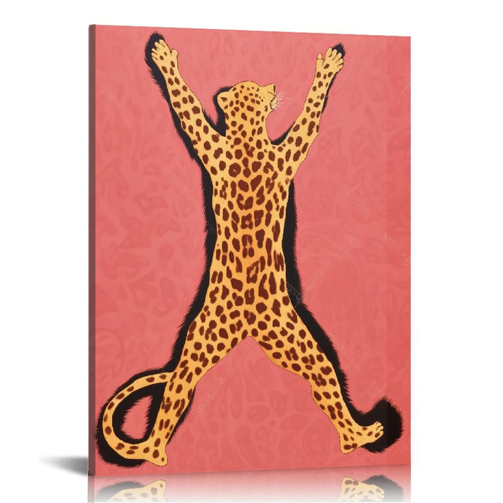 COMIO Framed Canvas Print Wall Art Preppy Room Decor Jungle African ...