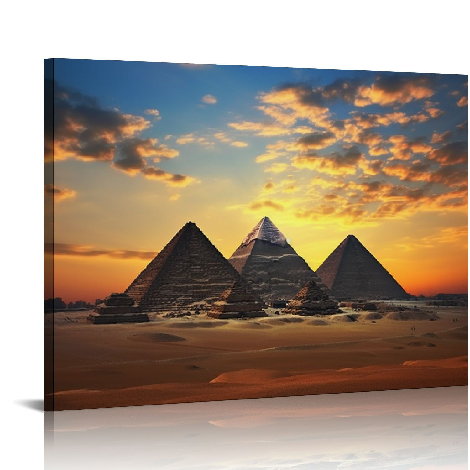 COMIO Framed Print - Pyramids From The Egyptian Giza Plateau (Picture ...