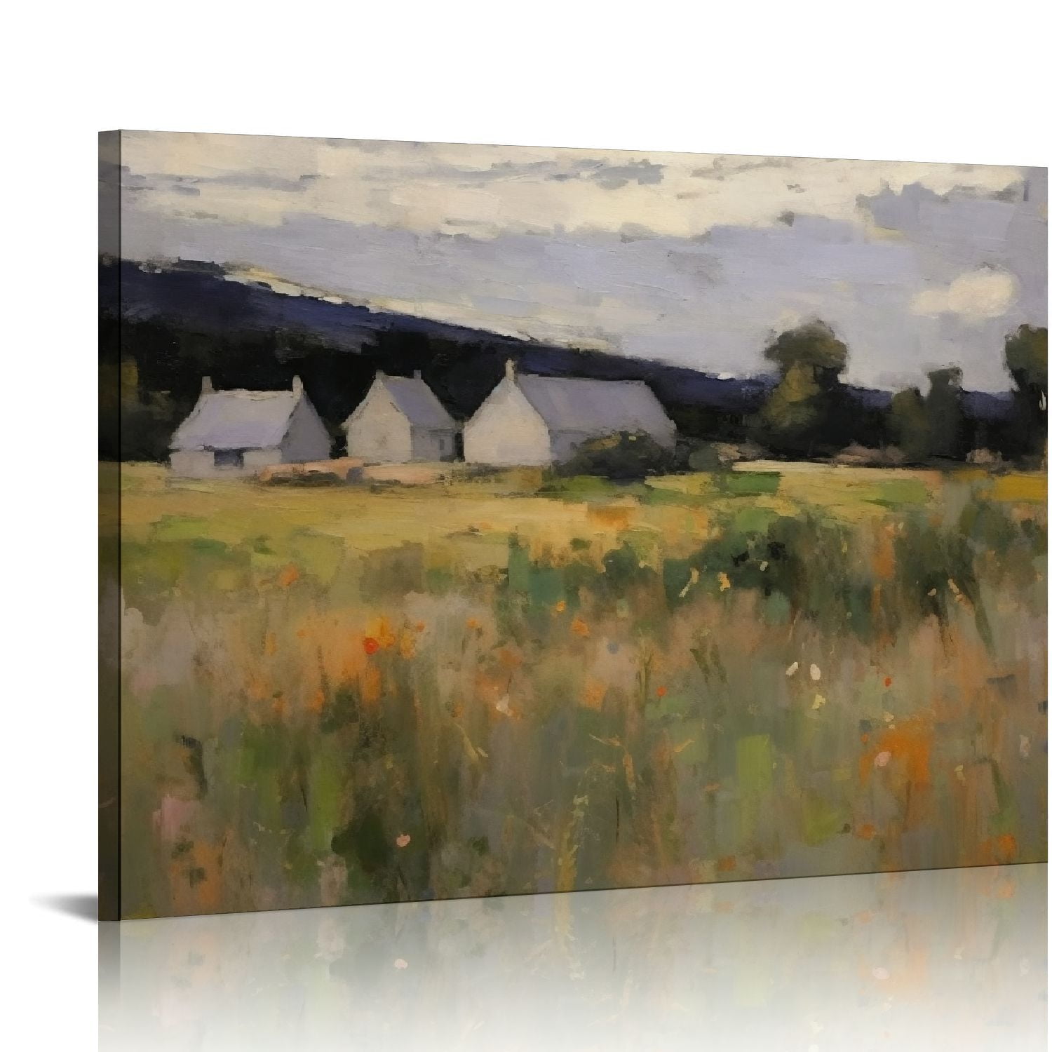 COMIO Framed Vintage Landscape Wall Art Prints,Canvas Art Wall Decor ...