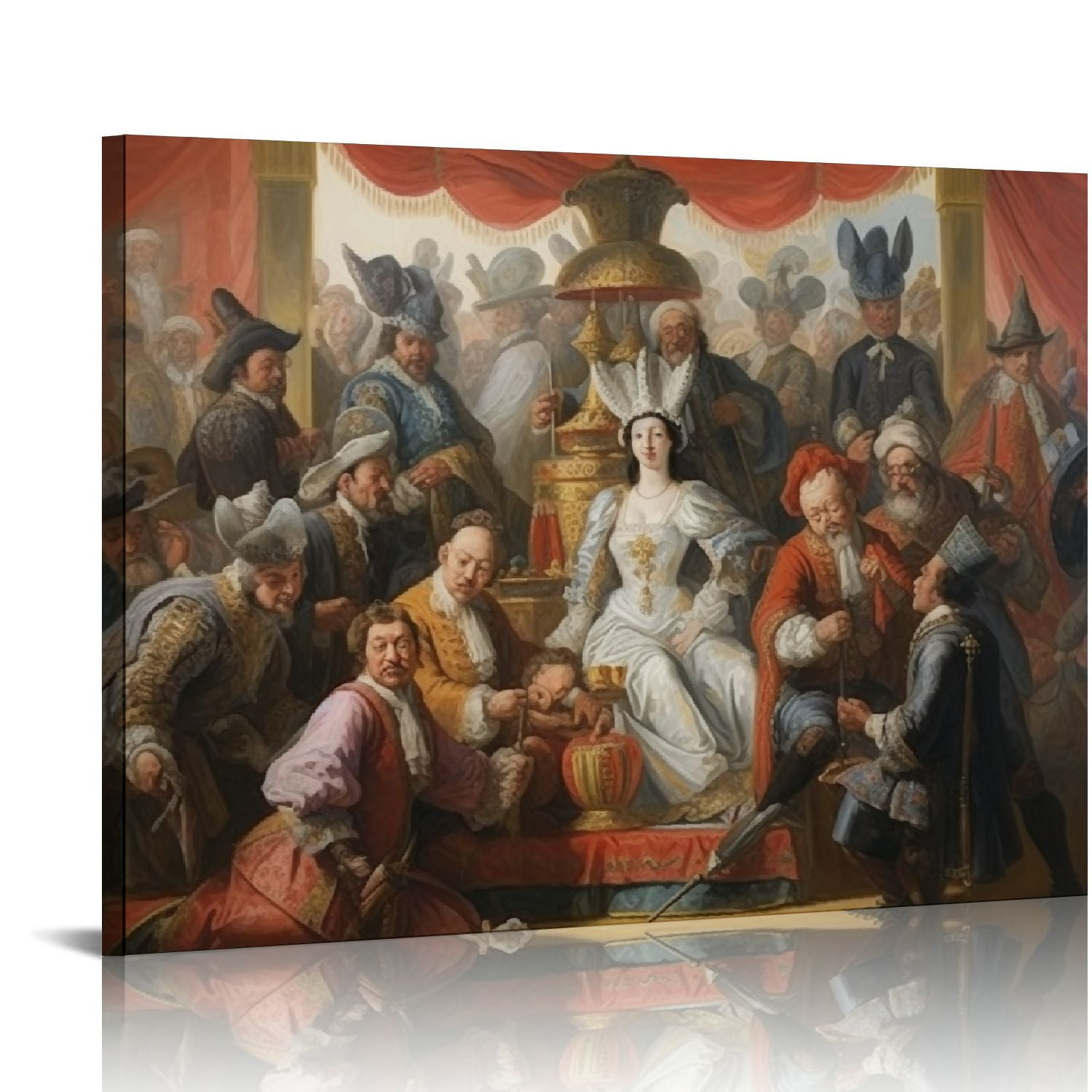 COMIO Francois Boucher Prints Poster - Courtyard of The Chinese Emperor ...