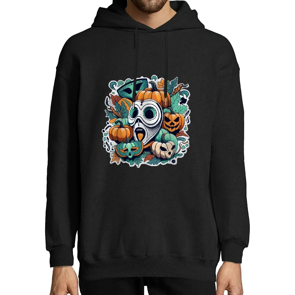 COMIO Frightening Masks Comfy Blanket Hoodie Men's Pullover Hoodie ...