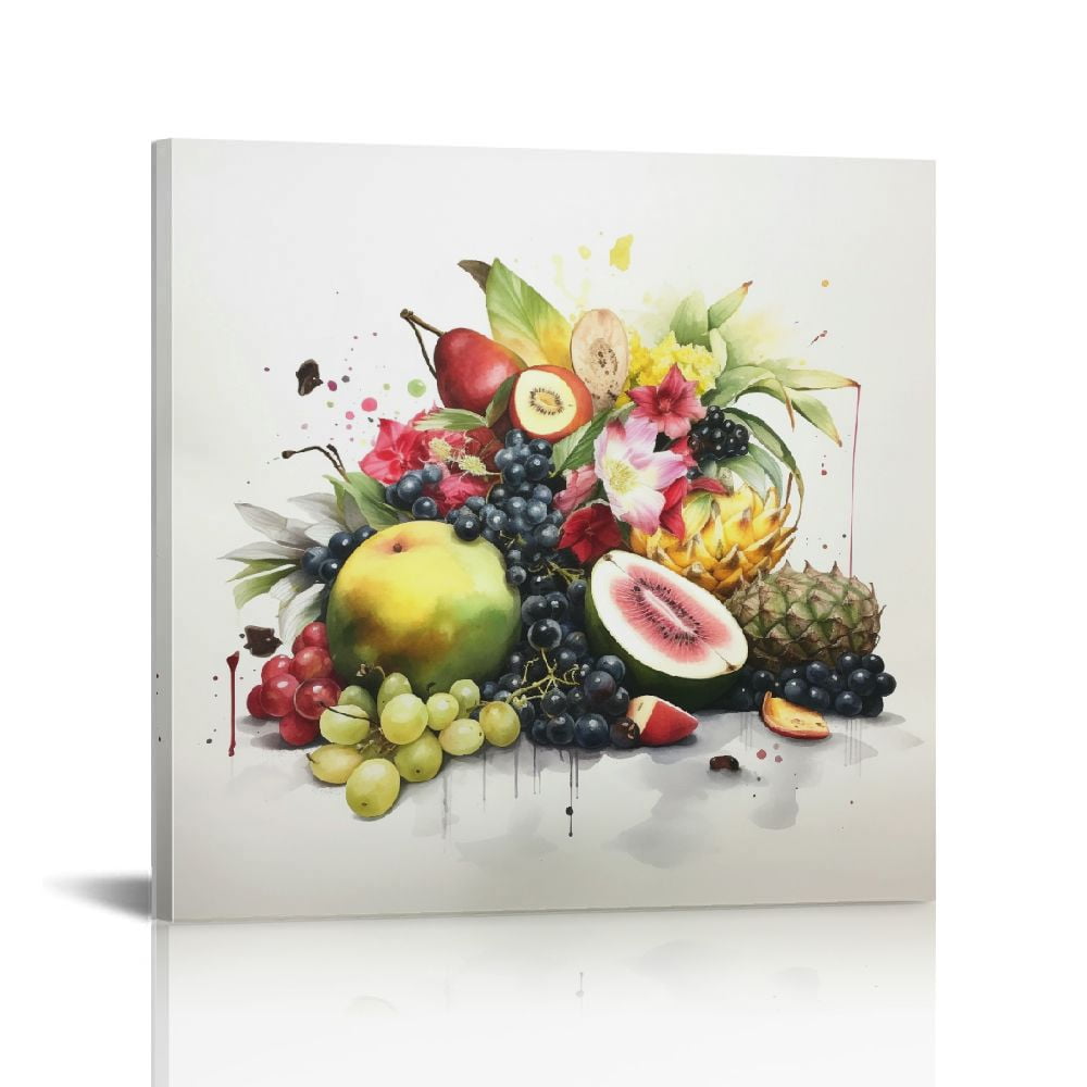 COMIO Fruit Canvas Wall Art, Boho Farmhouse Kitchen Dining Room Wall ...