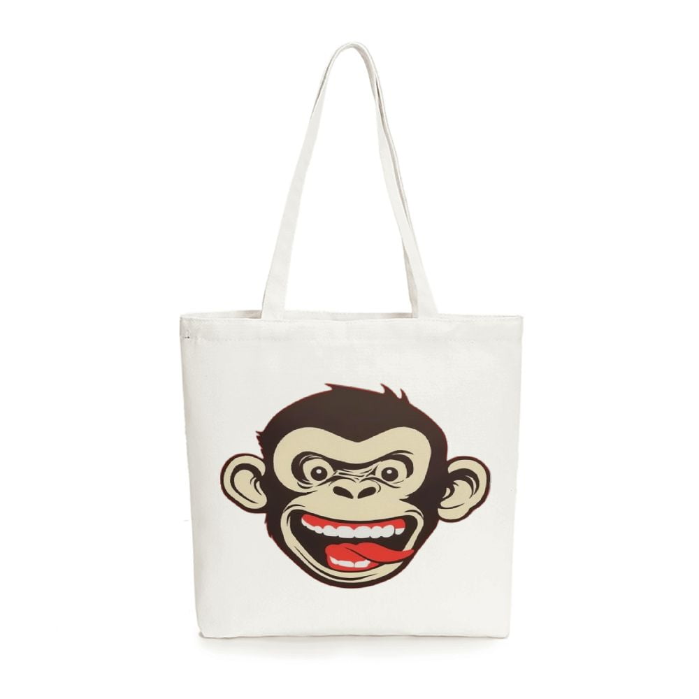 COMIO Funky Monkey Tote Bag Canvas Tote - Walmart.com