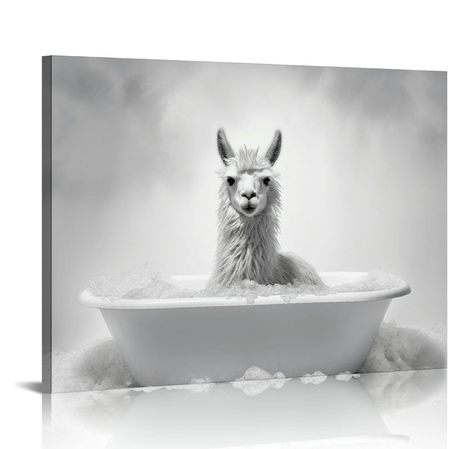 COMIO Funny Bathroom Wall Art Deer Bath Bathroom Pictures Cute Animal ...