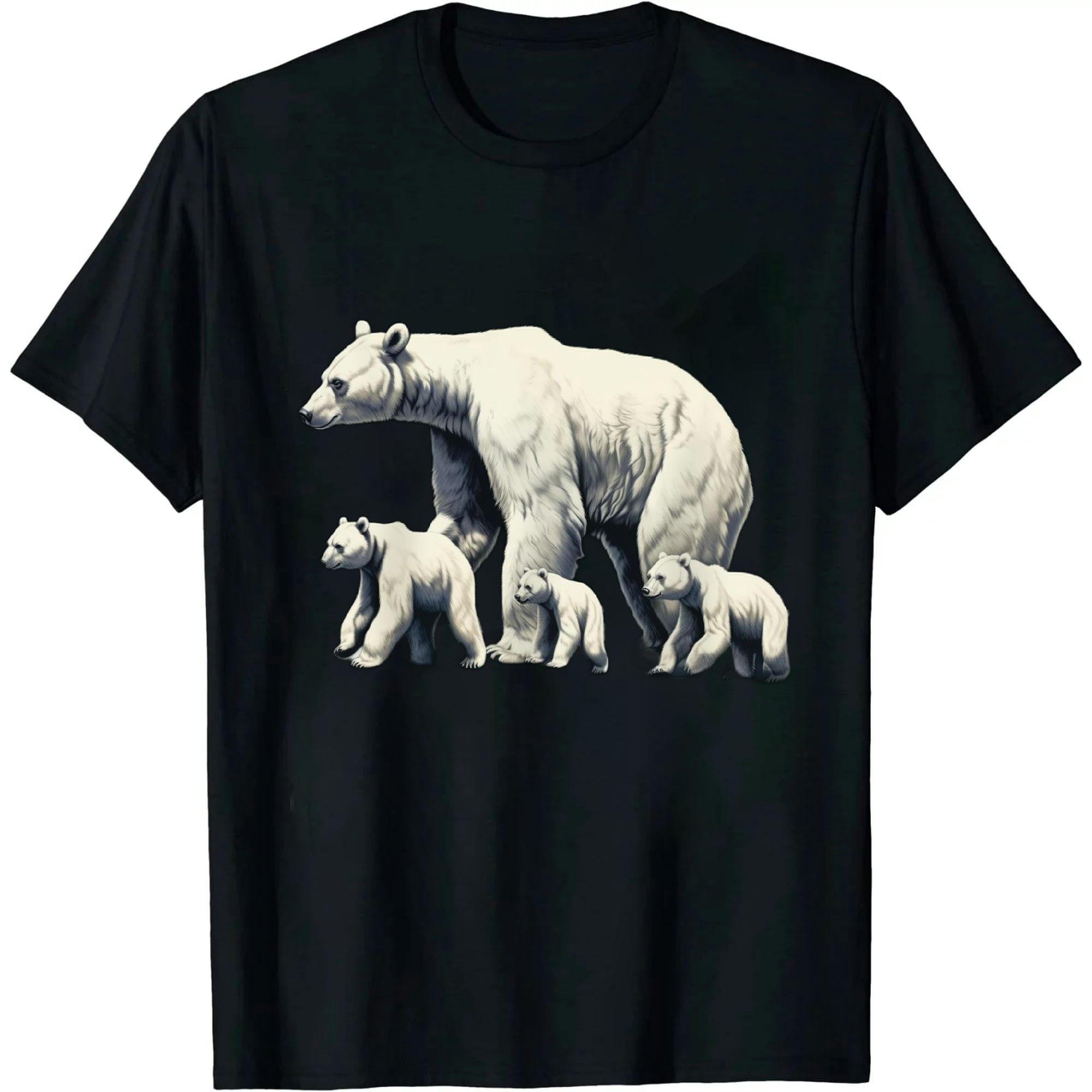 COMIO Funny Crosswalk Polar Bear lover Wildlife mama papa family T ...