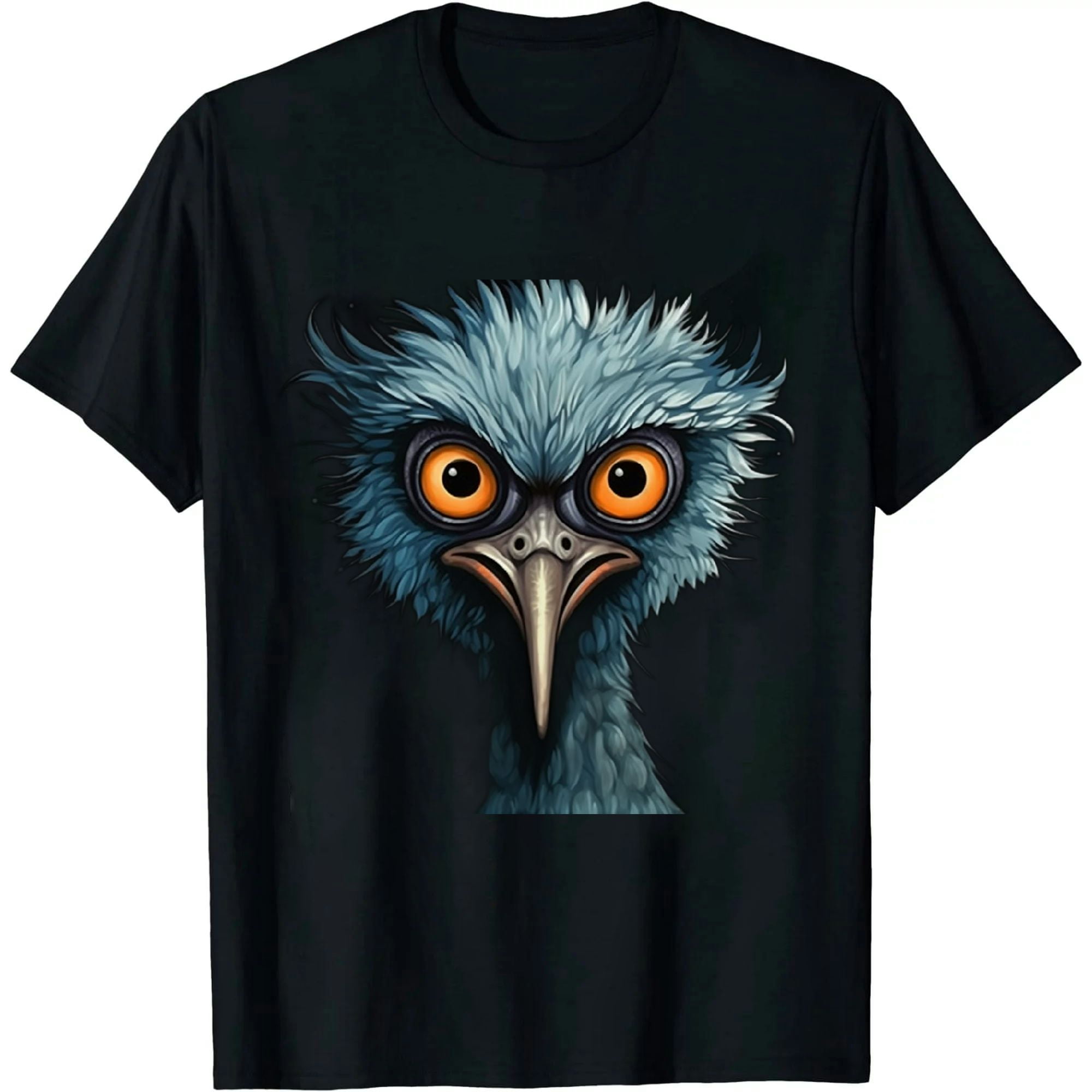 COMIO Funny Emu Lover Animal Face Ostrich T-Shirt - Walmart.com
