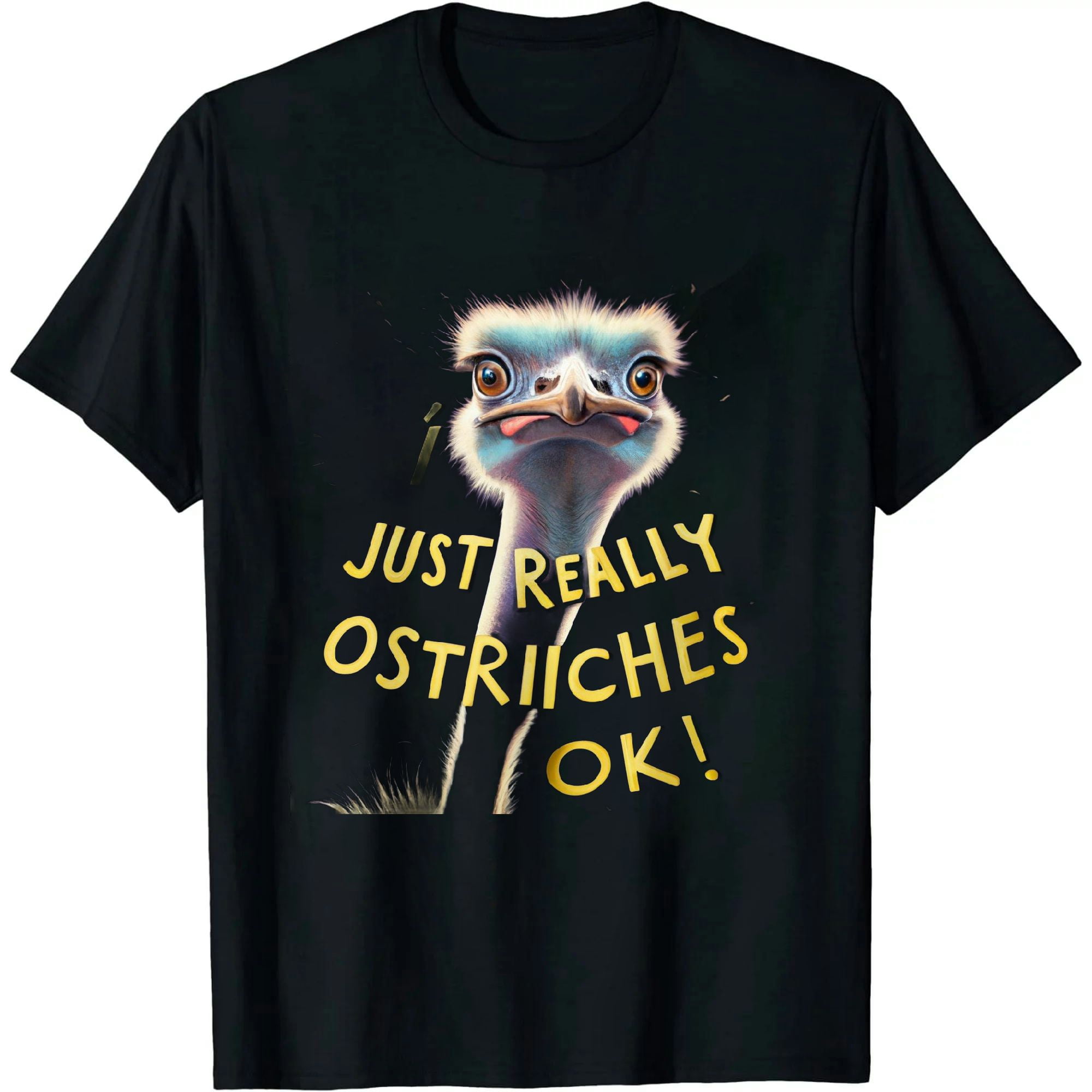 COMIO Funny Ostrich Design For Men Women Ostrich Animal Lover T-Shirt ...