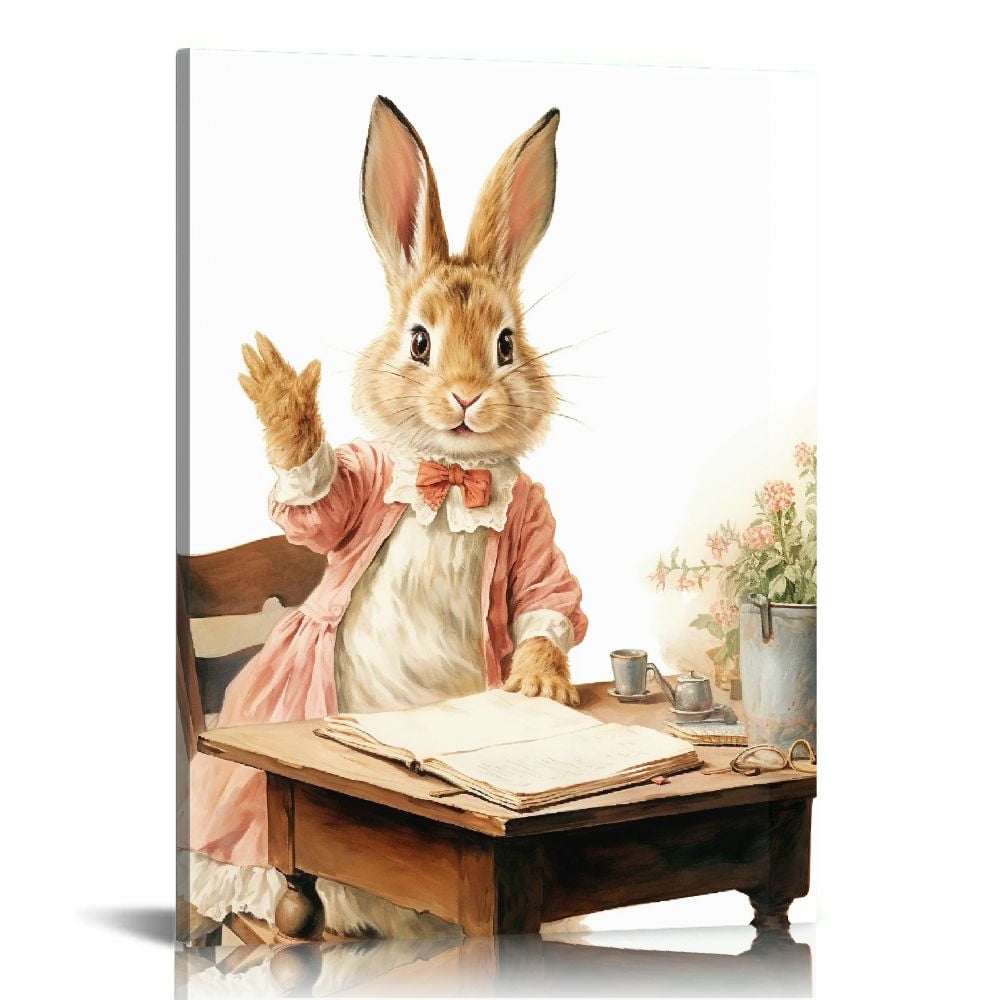 MLJA Funny Rabbit Decor Retro Metal Tin Sign - Motivational Quote ...