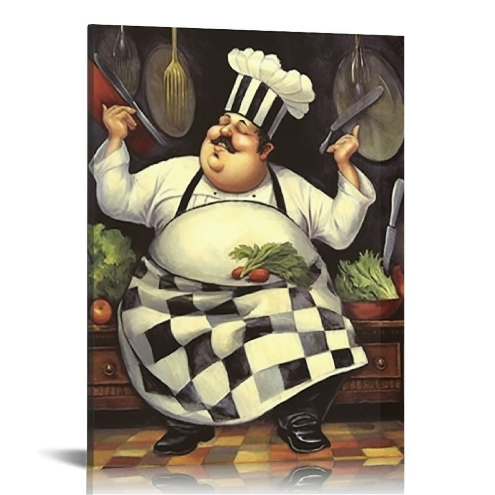MLJA Funny Tin Sign Chef My Kitchen is for Dancing Tin Sign Wall Poster ...