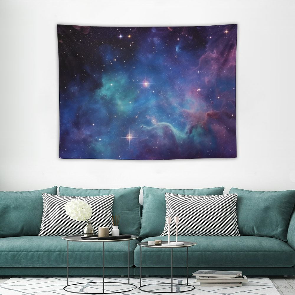 COMIO Galaxy Tapestry Blue Starry Sky Universe Space Wall Hanging ...