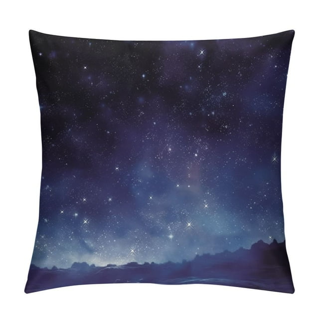 COMIO Galaxy Throw Pillow Cushion Cover, Celestial Stars in Night Sky ...