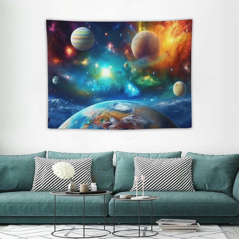 COMIO Galaxy Universe Planets Tapestry Space Planet Tapestry Planets ...
