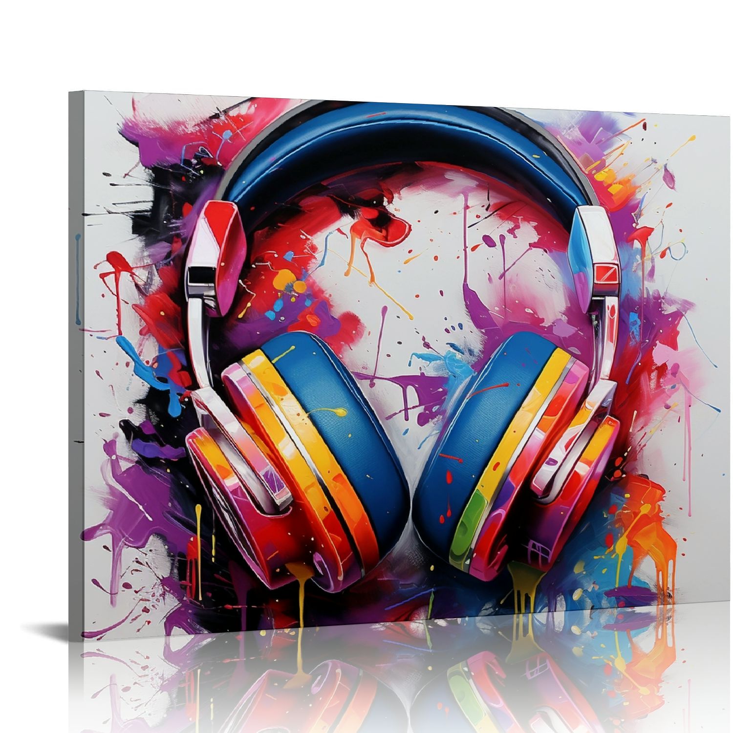 COMIO Game Wall Decor Gaming Art Graffiti Headphones Canvas Pictures ...