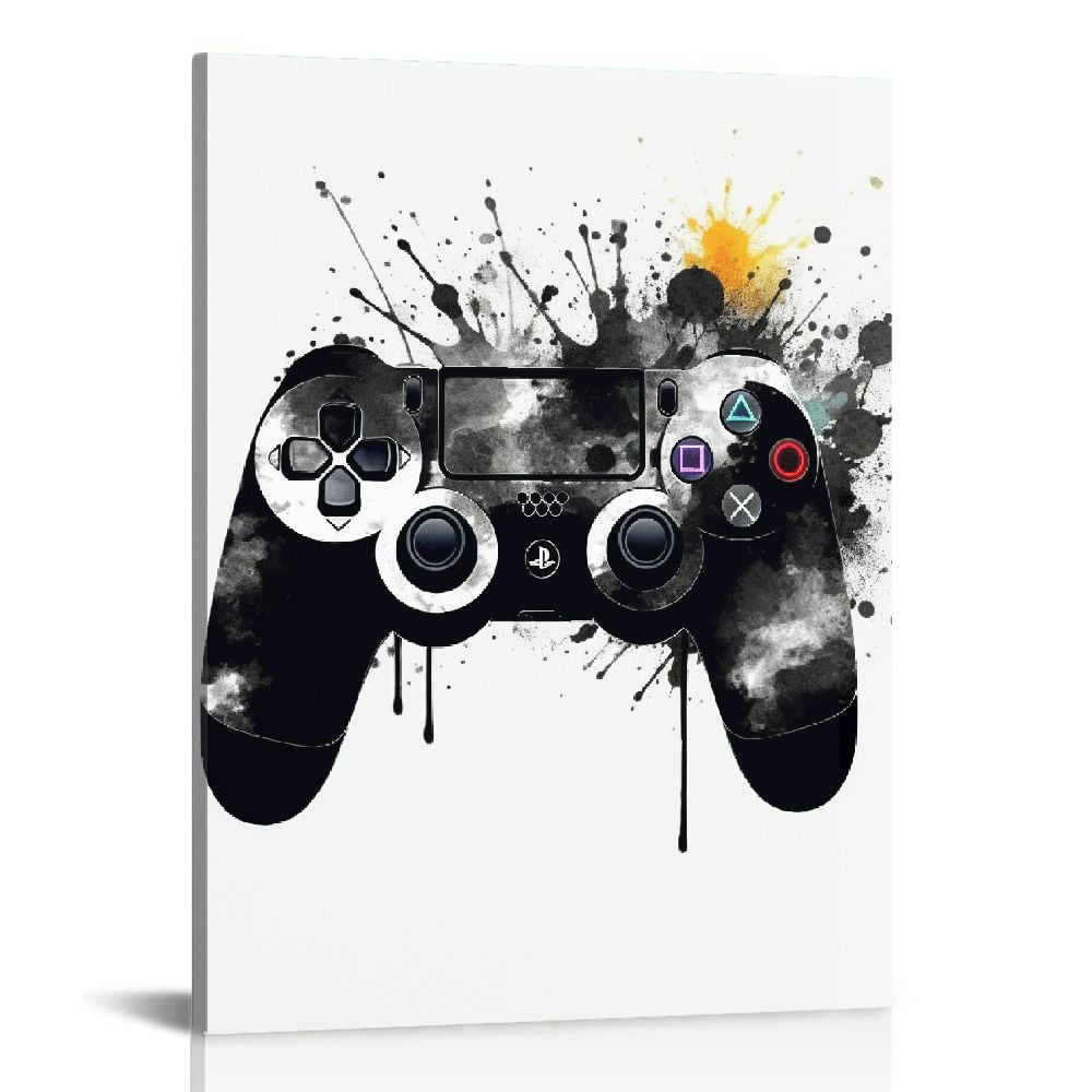 COMIO Gamepad Posters Wall Pictures Canvas Painting Artwork Black and ...